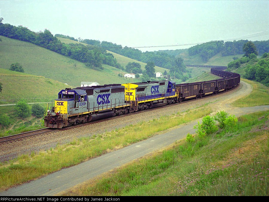 CSX 8368 on Manor Branch